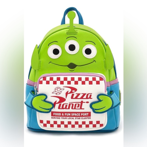 Loungefly | Bags | Loungefly Toy Story Alien Backpack Green And Blue ...